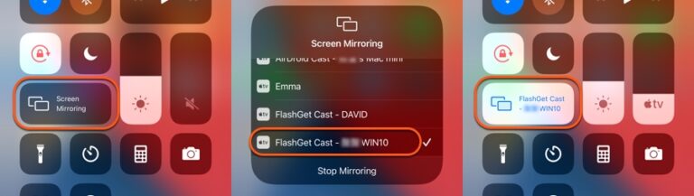 How to cast iPhone to PC (Windows/MacBook)? | FlashGet Cast