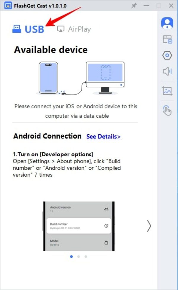 5 screen kopiowanie aplikacji do cast iPada 2023 | FlashGet Cast