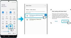 How to use Samsung Galaxy screen mirroring to PC and Smart TV ...